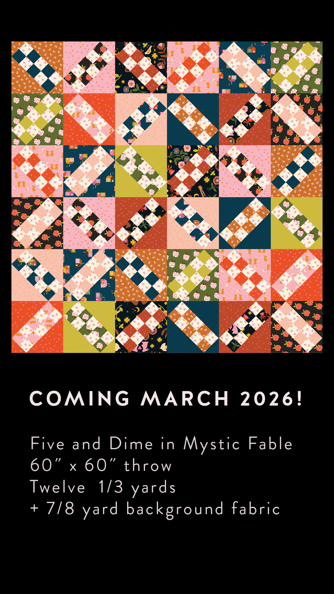Five and Dime Quilt Pattern - PDF – patch and dot