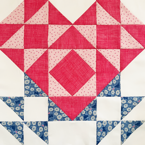 Heart Quilt Block Pattern - Imprint - PDF – patch and dot