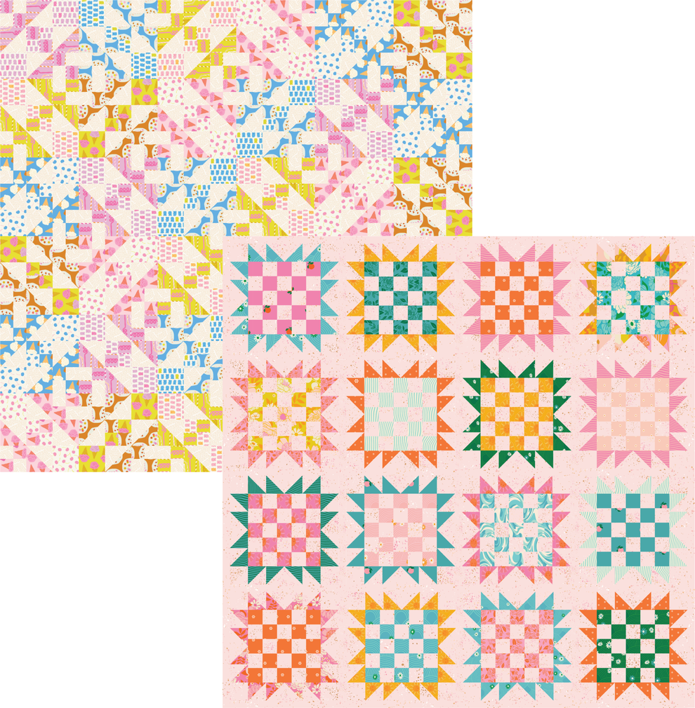 Quilt Pattern Bundle - Sunflower Patch and Sugarcubes PDF – patch and dot