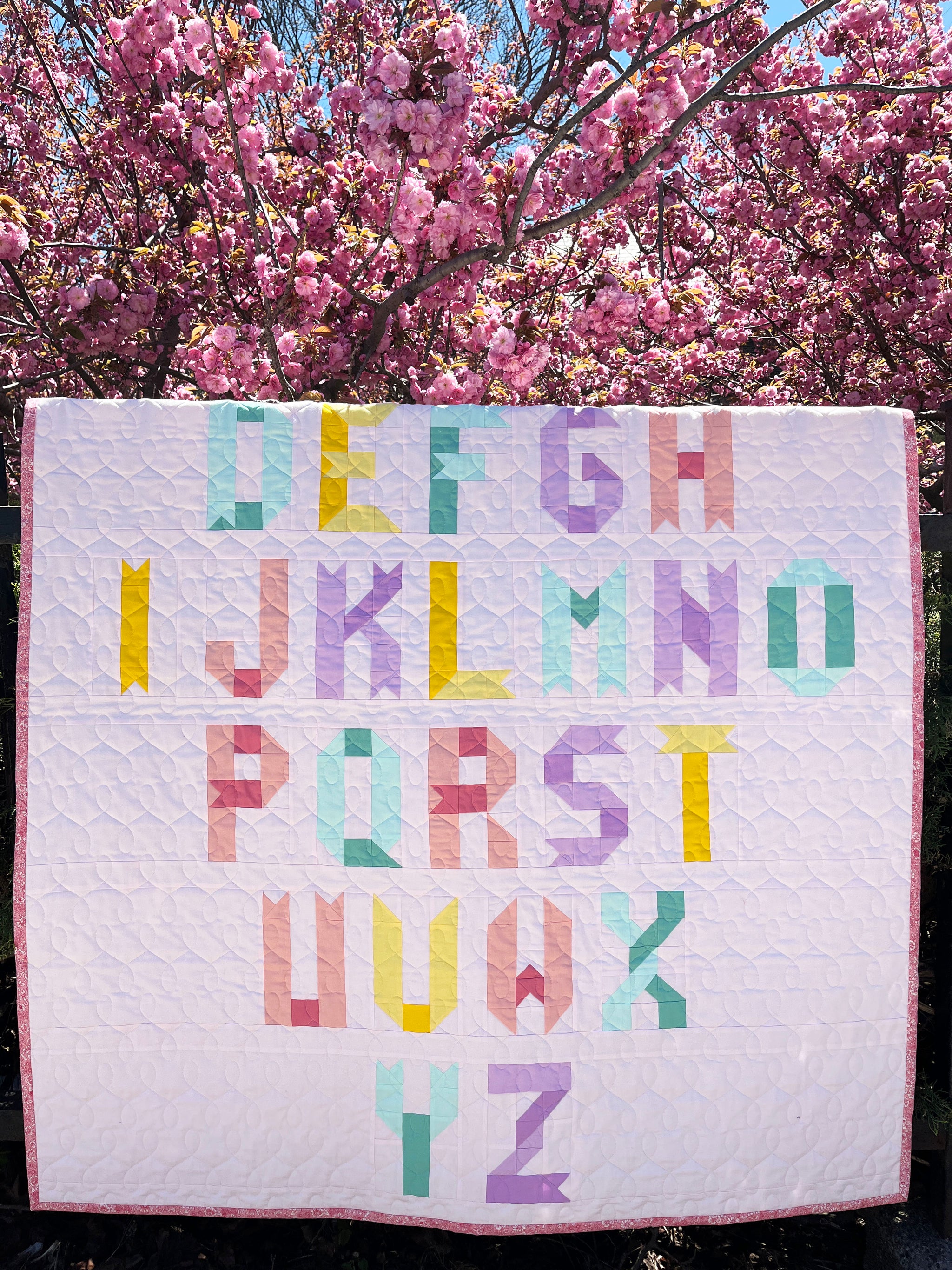 Ribbon Letters Alphabet Quilt Pattern - PDF – patchanddot
