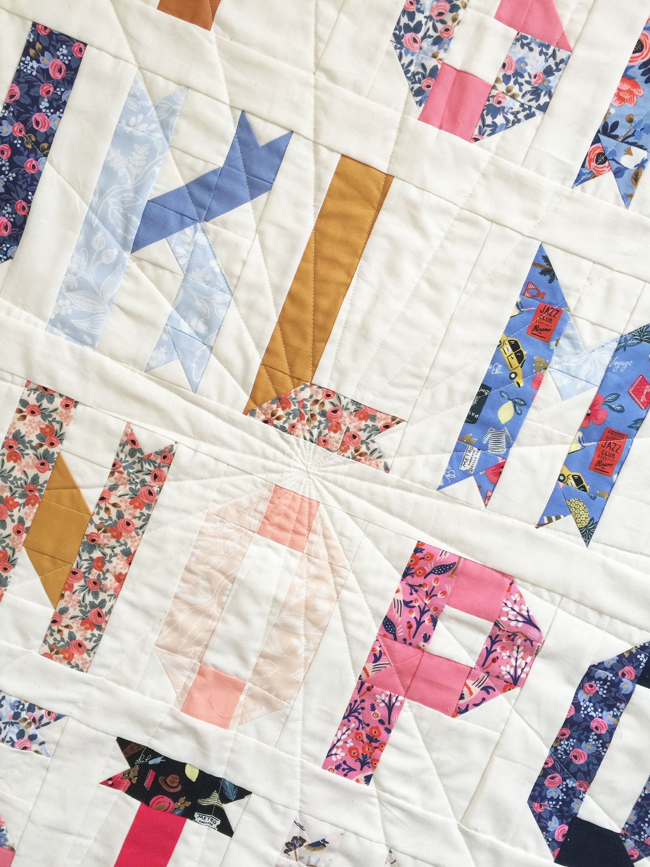 Ribbon Letters Alphabet Quilt Pattern - PDF – patchanddot