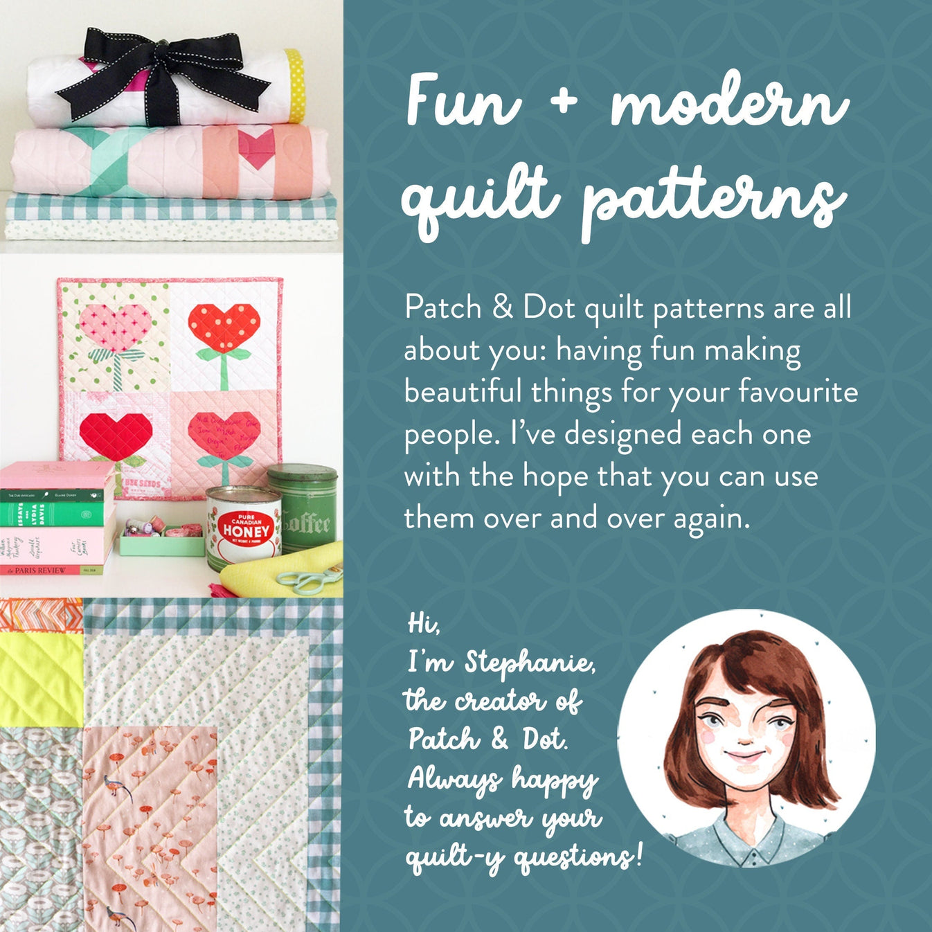 FPP Numbers Quilt Block Pattern - PDF – patch and dot