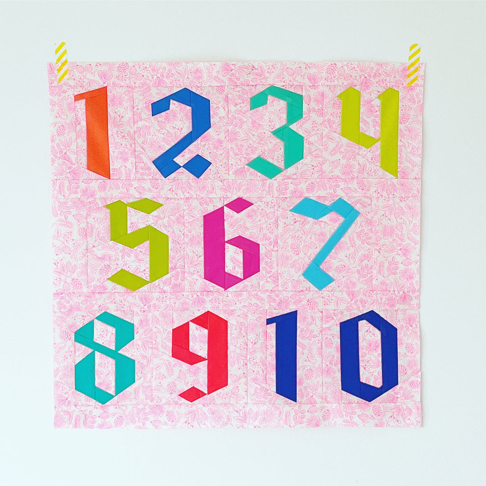 FPP Numbers Quilt Block Pattern - PDF – patch and dot